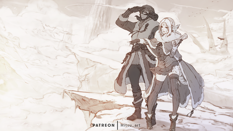 Sketching with Final Fantasy XIV