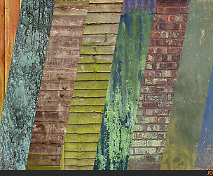 Free hand painted wall textures