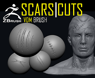 Cuts and Scars Brush + Alphas