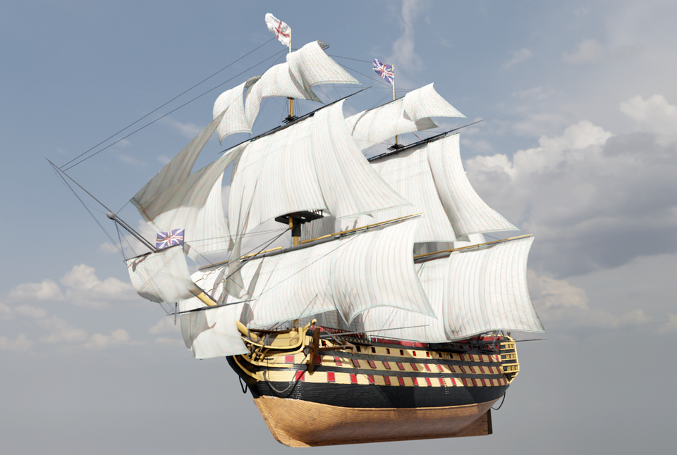 HMS Victory galleon big sailing ship