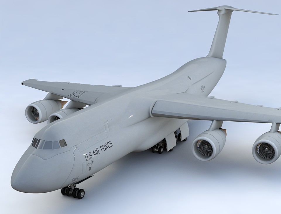 Lockheed C5 Galaxy 3D Model