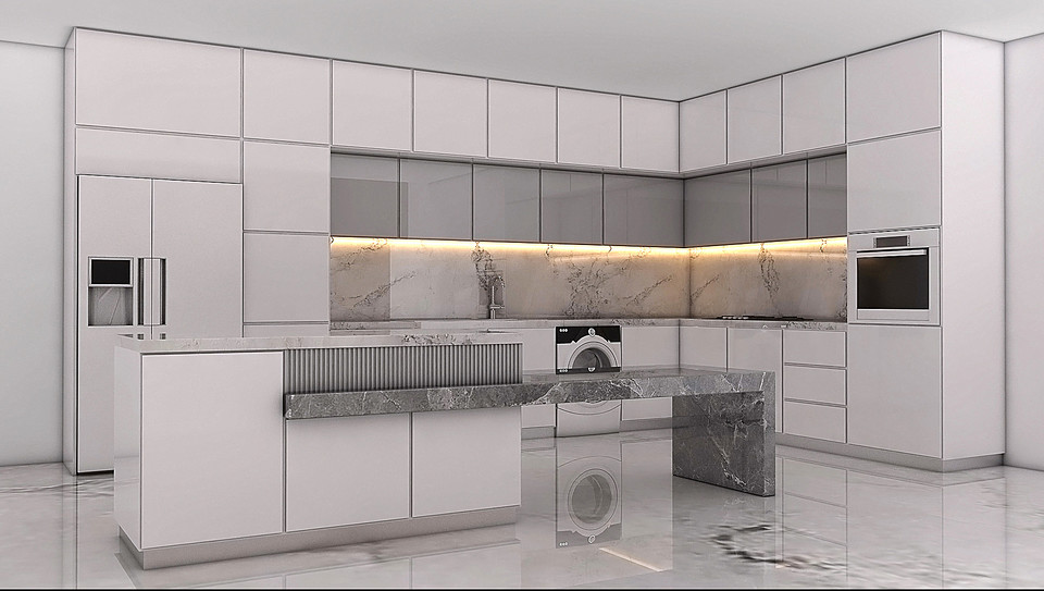Modern Kitchen Cabinet Set