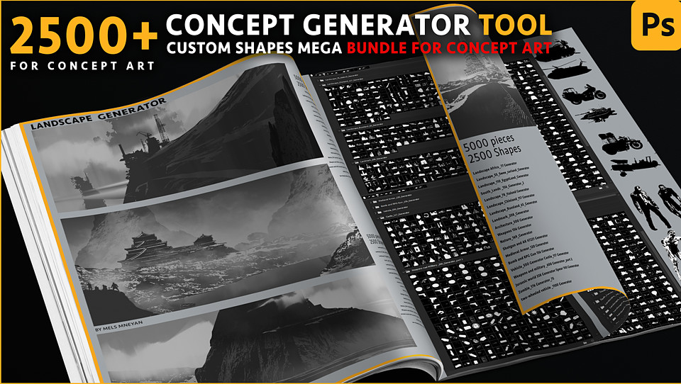 Concept Generator Tool Custom shape BUNDLE
