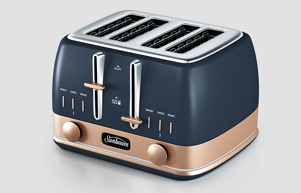 sunbeam classic bronze toaster
