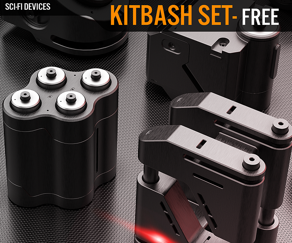 Sci-Fi Devices- Kitbash Set/ Free