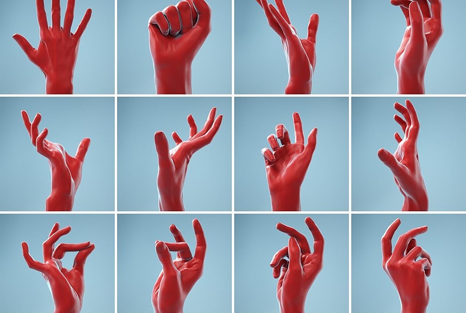 13 Single Hand Poses