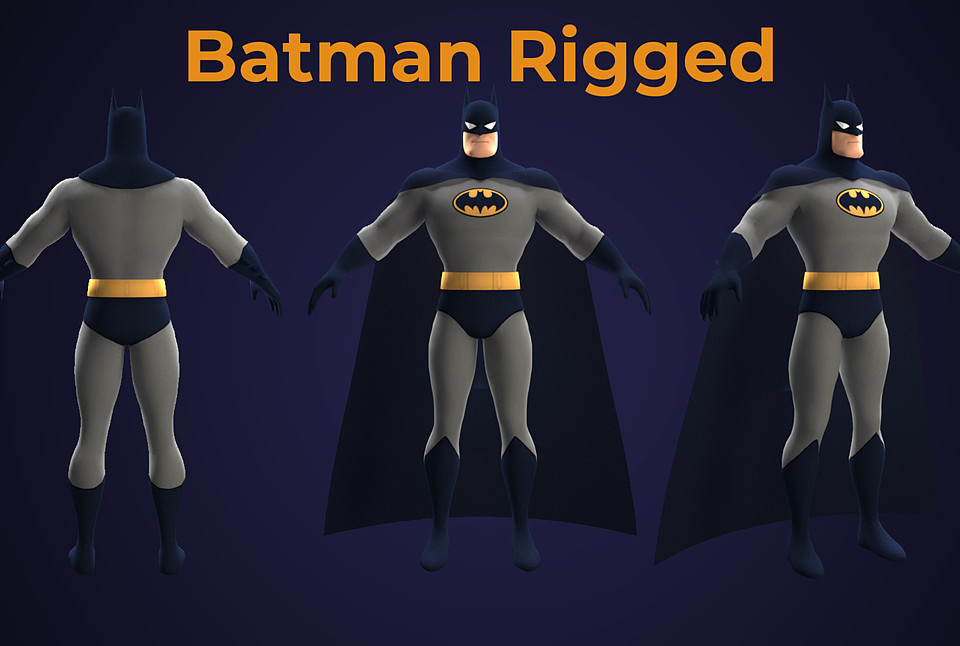 Batman Animated Series Rigged