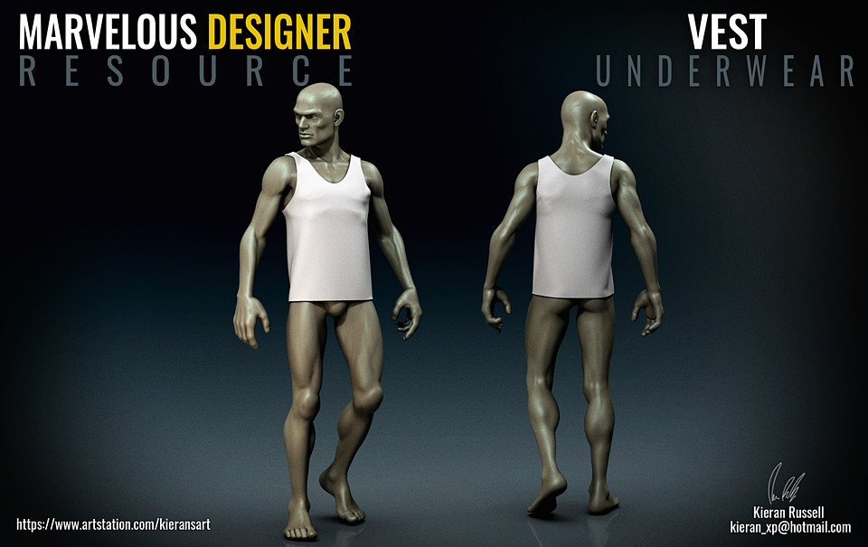 Vest - Standard - Marvelous Designer Freebie