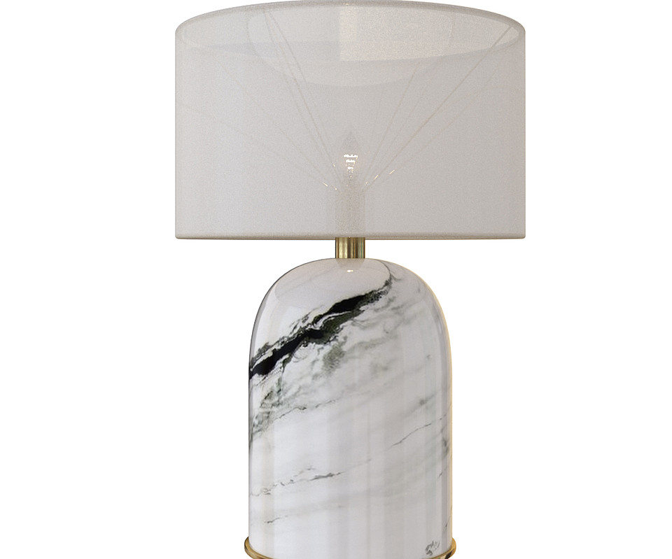 marble table light