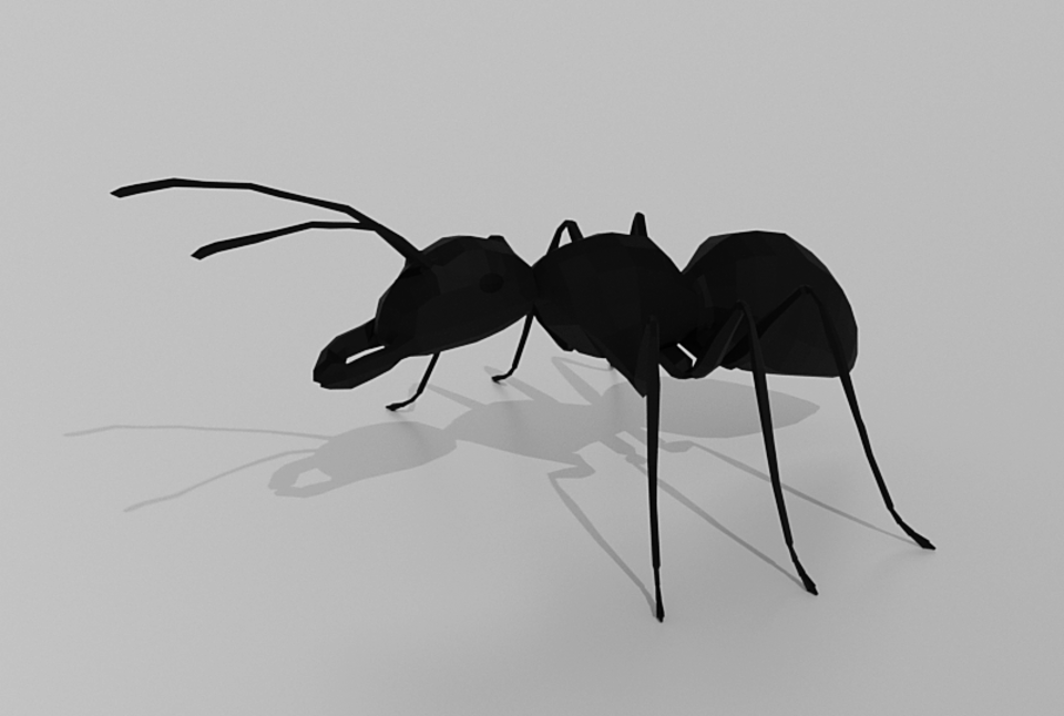 Low Poly Cartoon Ant