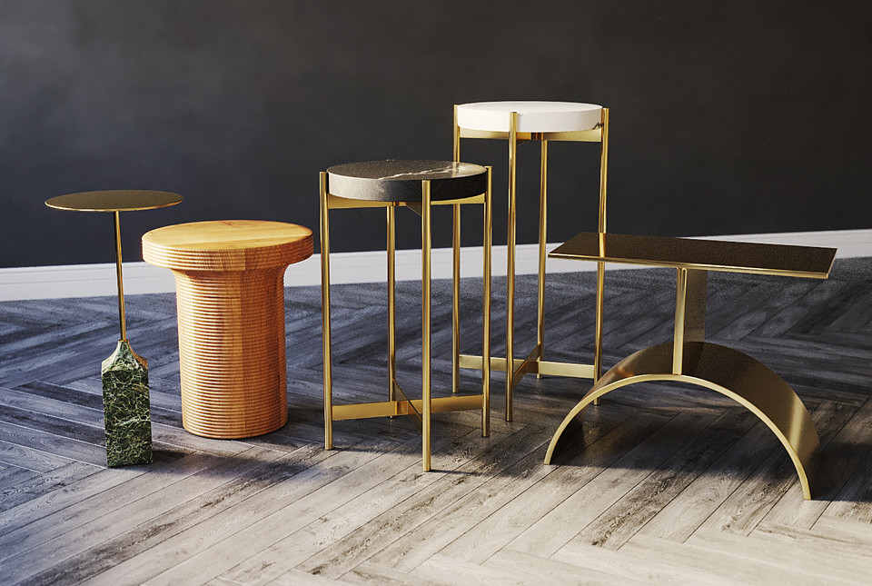 Side Tables . Set 02