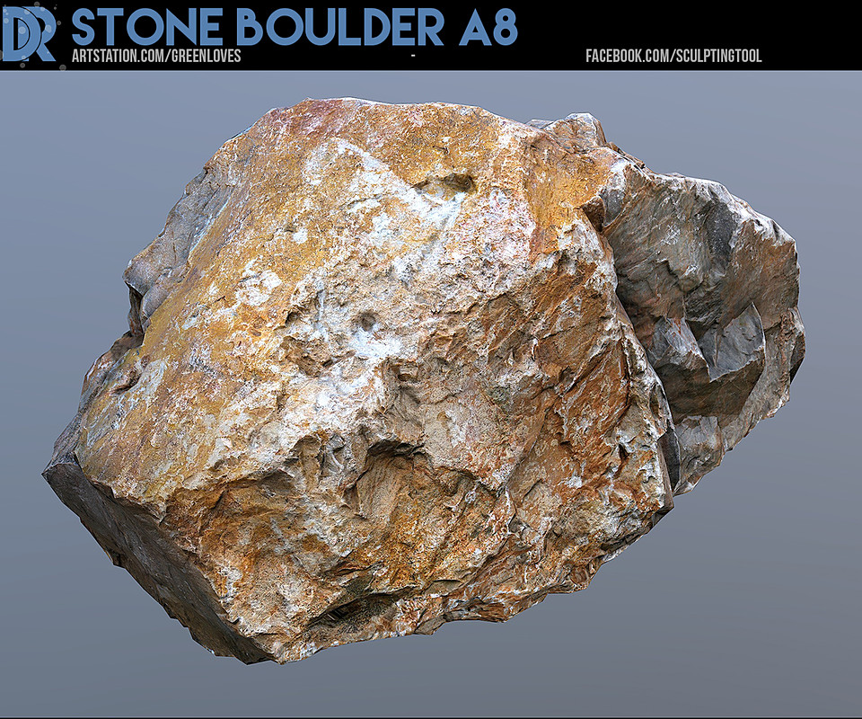 Stone Boulder A8