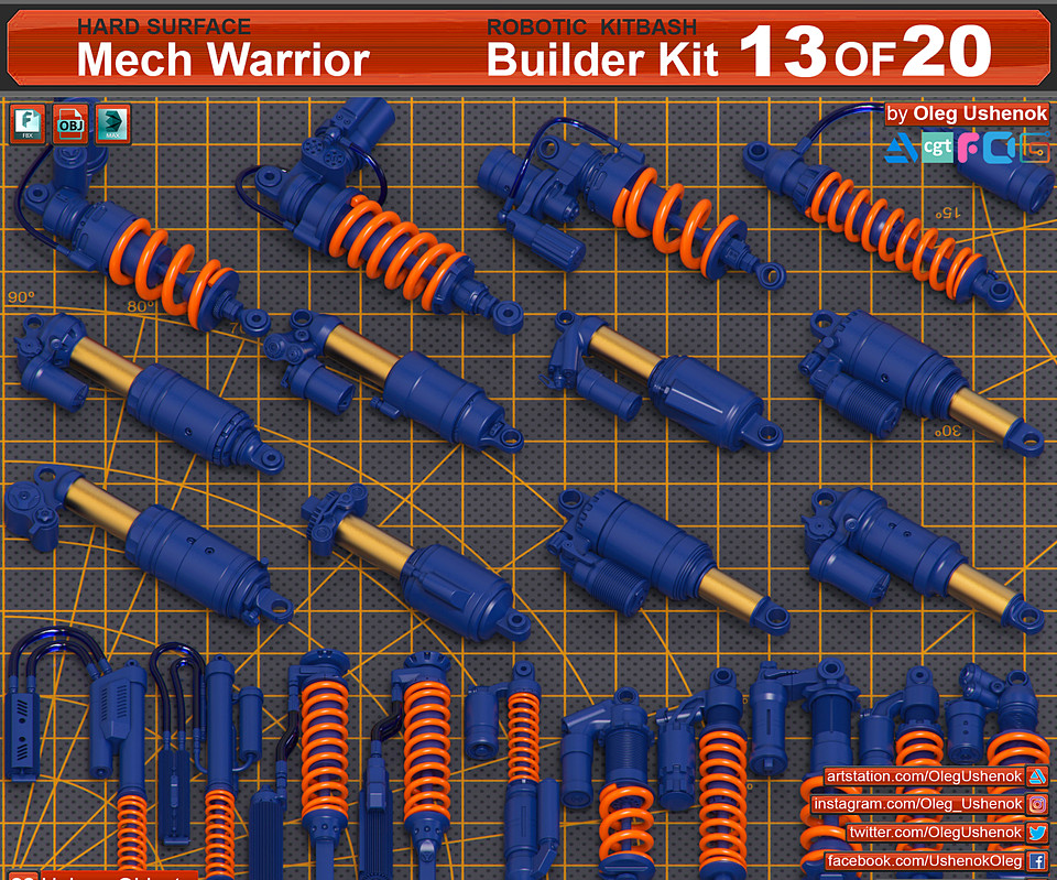 Mech Warrior Builder Kit 13 of 20