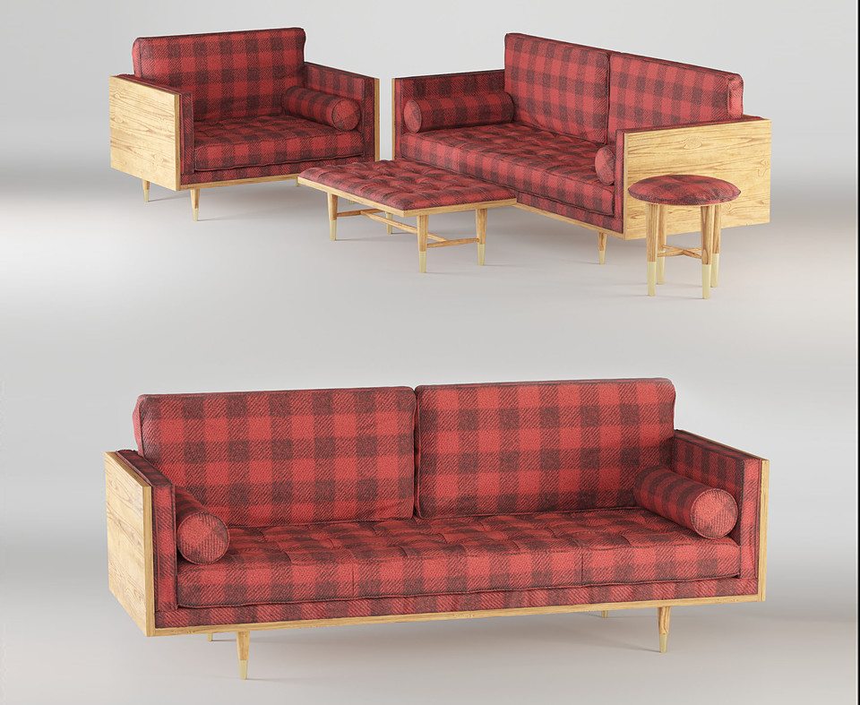 Woodrow Skandi Fabric Sofa