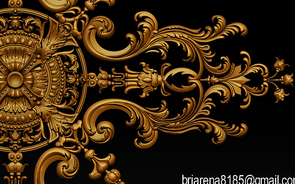 Decorative ornament CNC wooden cutting