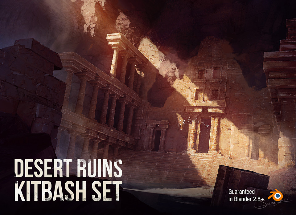 Desert Ruins KitBash Set