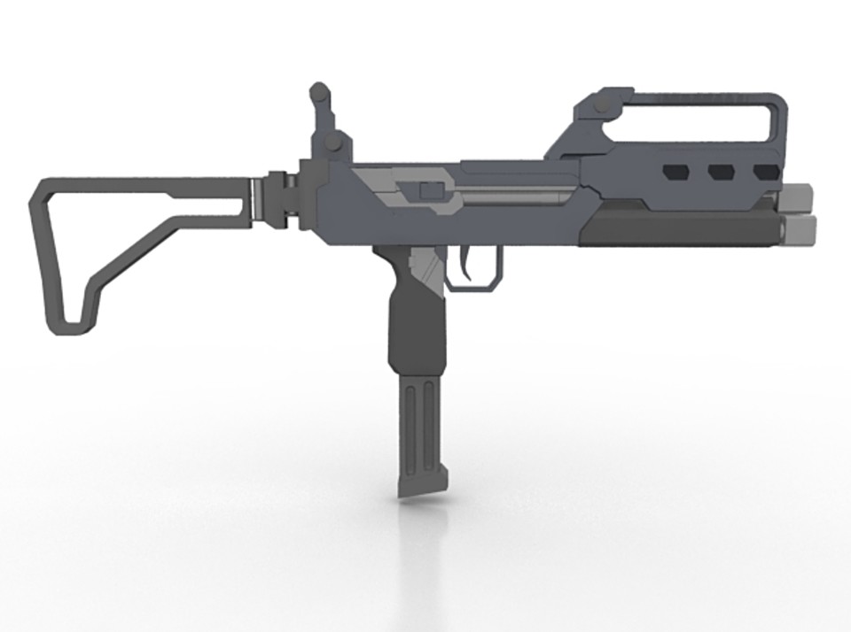 Triple Barrel Submachine Gun
