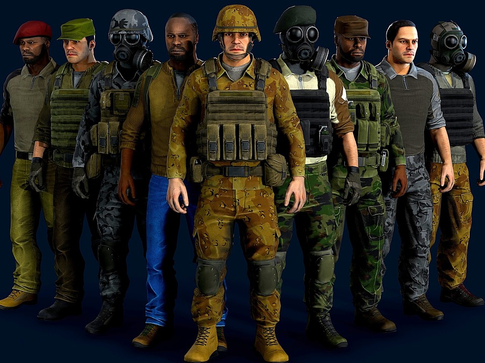 Modular military character