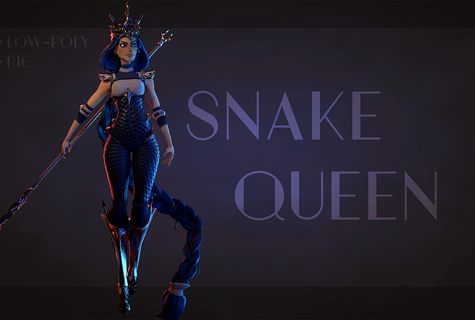 Snake Queen Stylized character