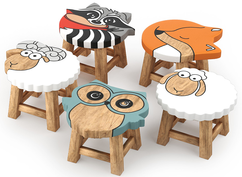 kids furniture01-animal chairs