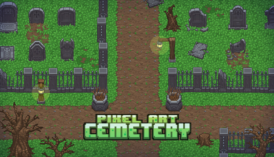 Pixel Art Cemetery