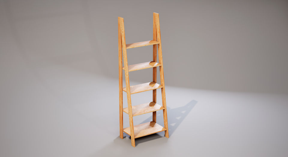 Shelf 01 Low-poly 3D model