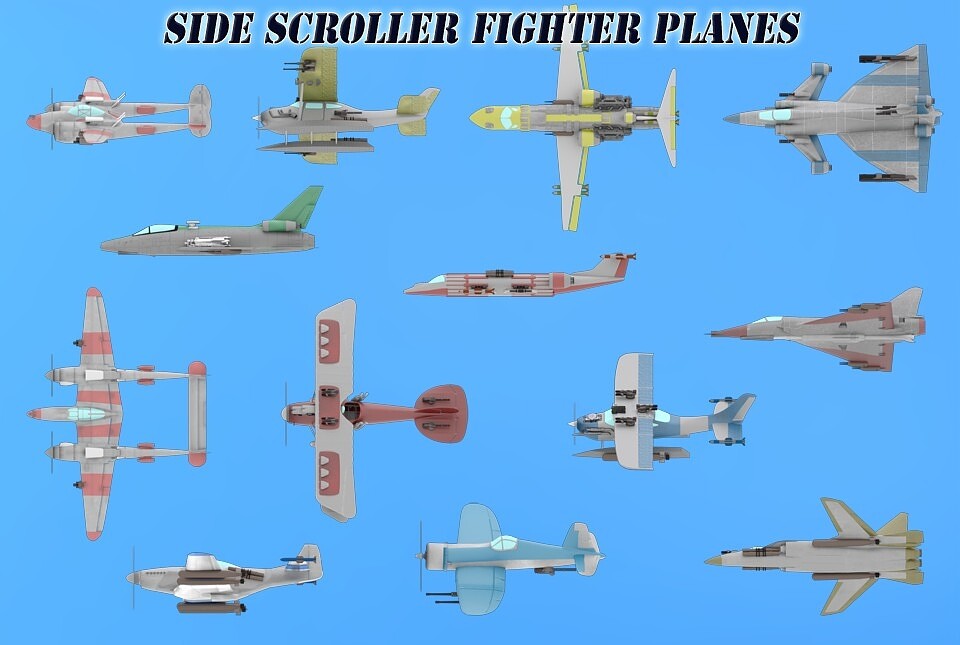 Side Scroller Fighter Planes
