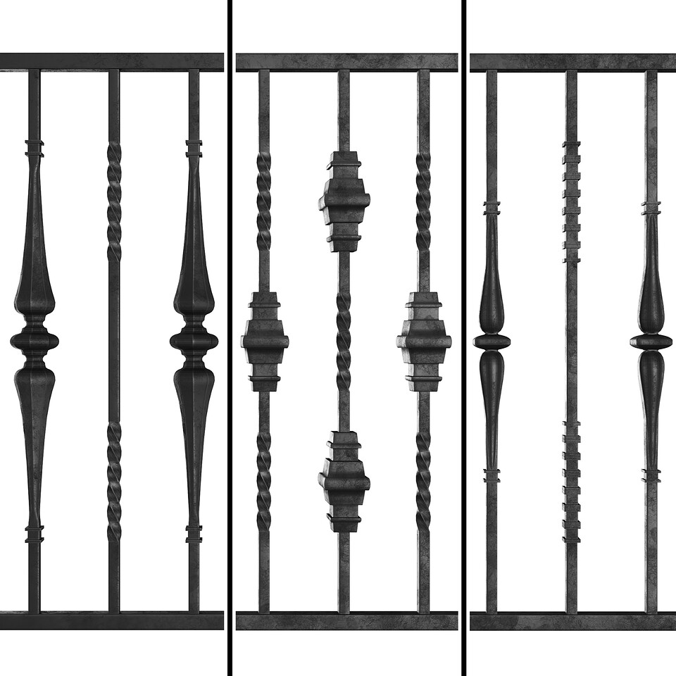 Wrought Iron Bundle No04 Fence