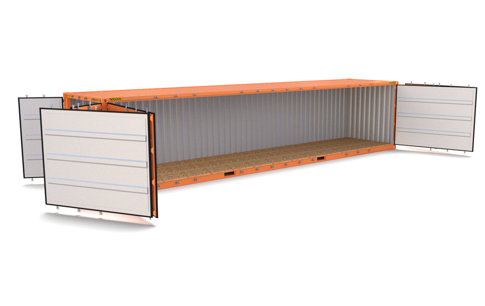 40ft Shipping Container Side Open