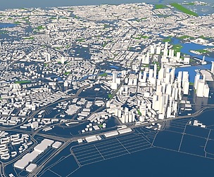 Qatar city 3d model 200km