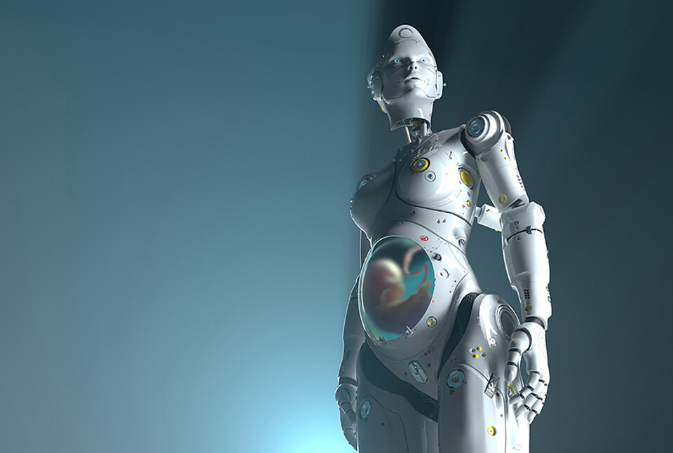 robot woman 3D model