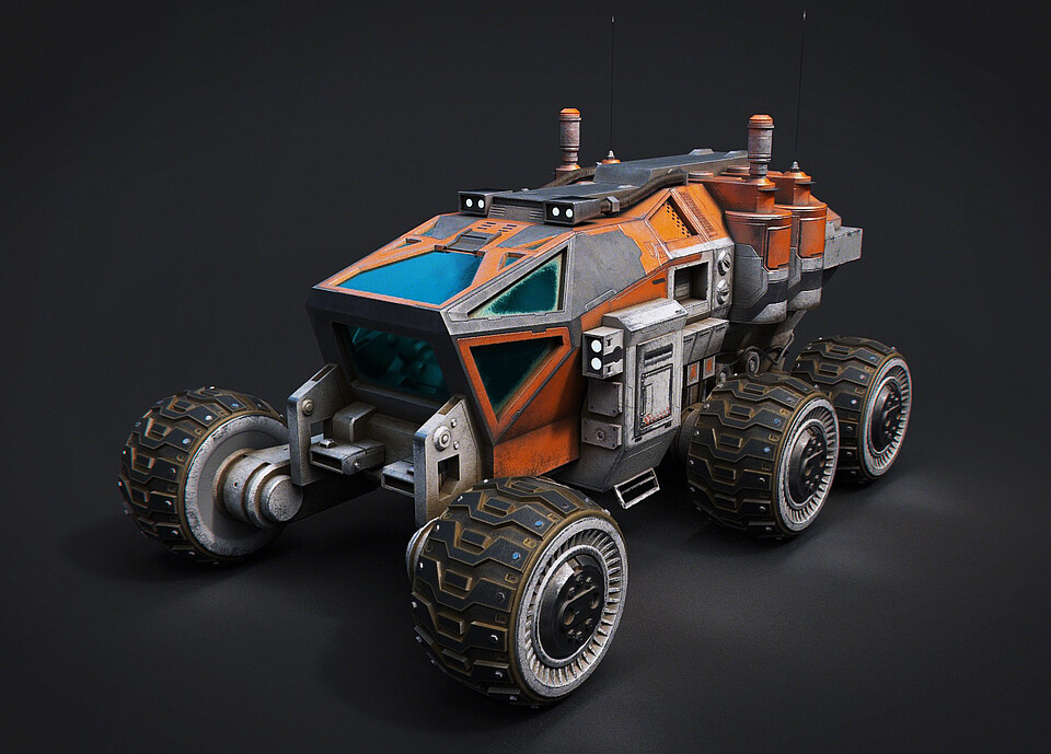 Vehicle Mars Rover 8K TEXTURES