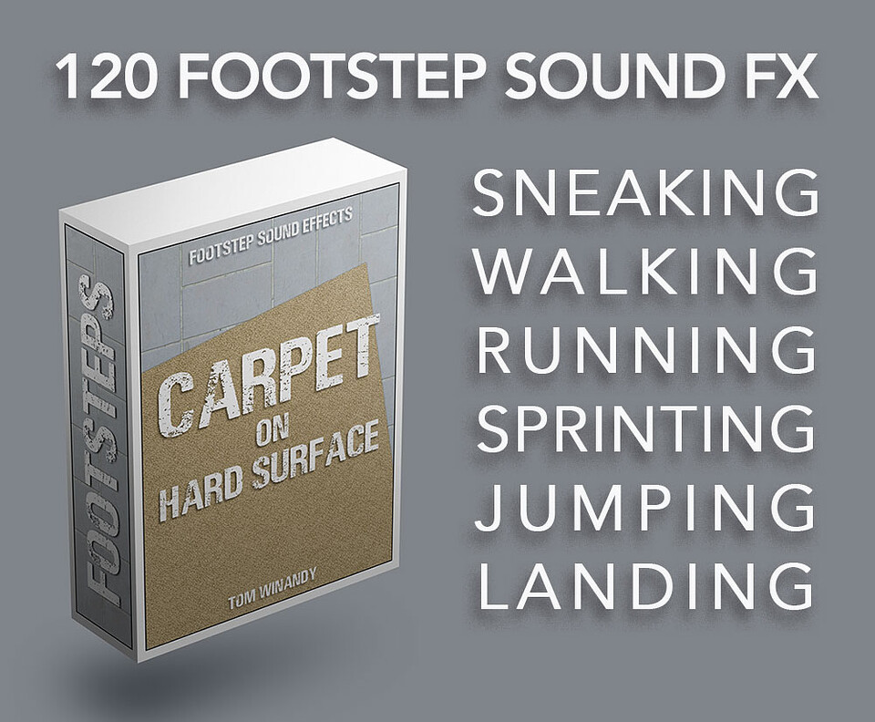 Footsteps Sound FX - Carpet on Hard Surface