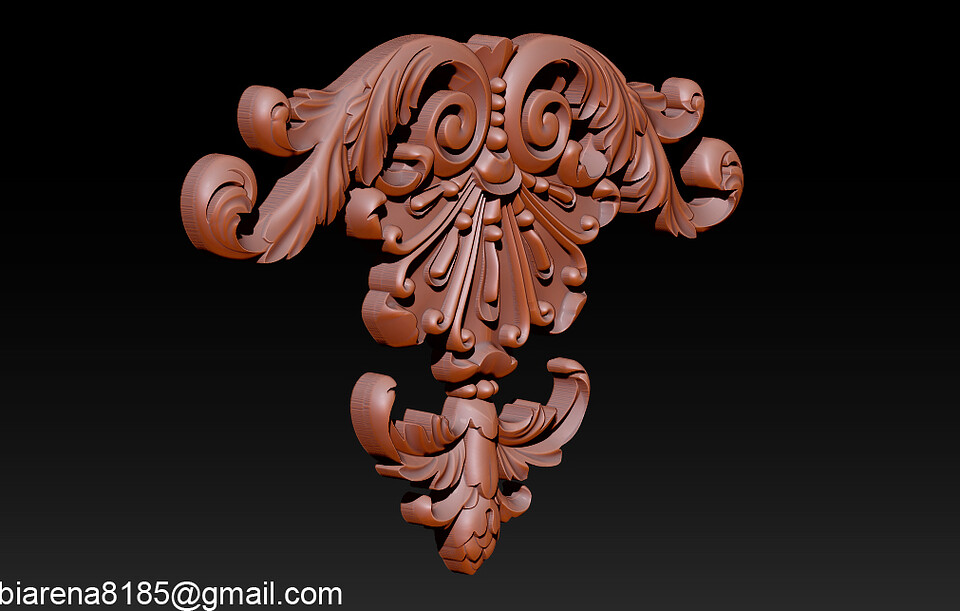 3D STL Models CNC Router - Carved decor