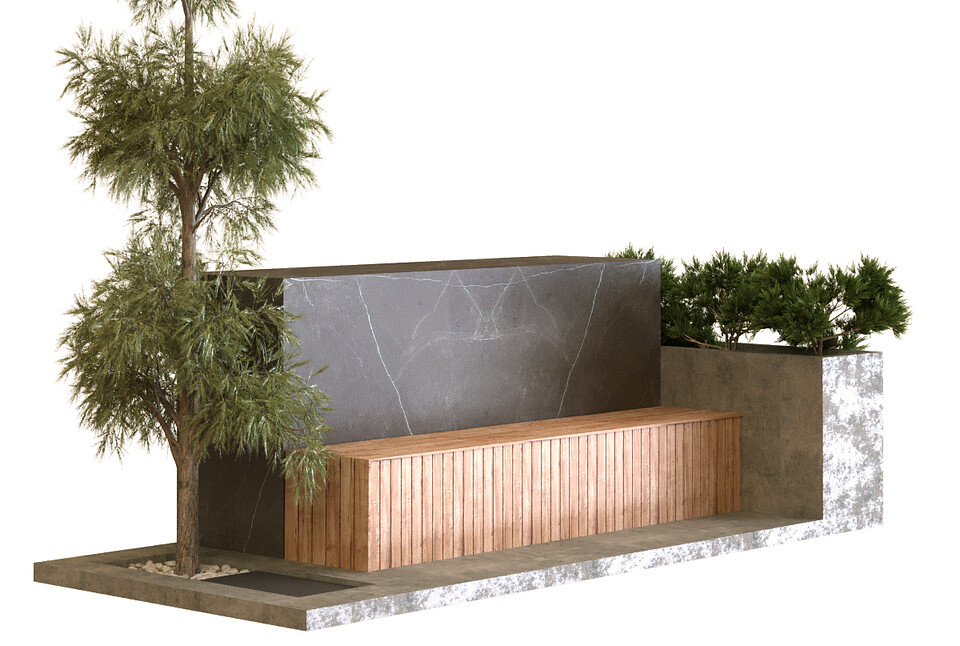 plants tree set 020 (bench)