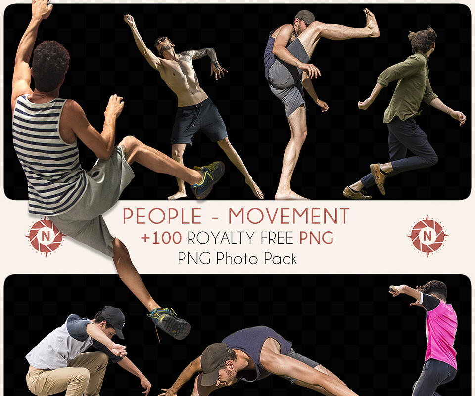 People Movement - PNG Photo Pack