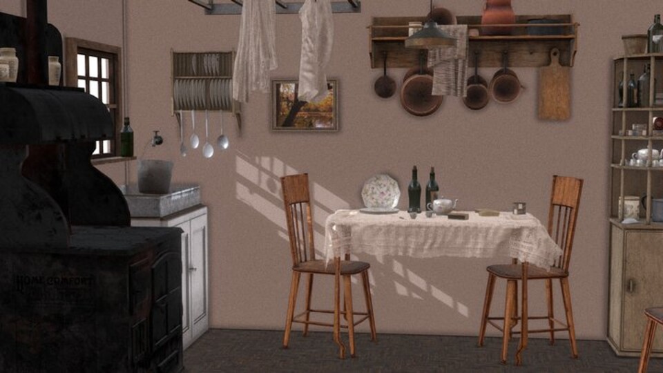 Victorian kitchen set