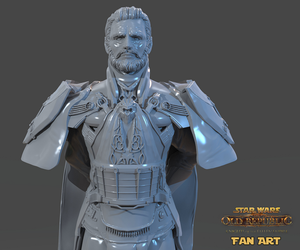 Emperor Valkorion Sculpture 3D Print Full