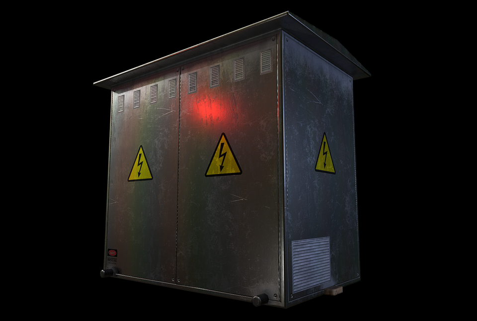 Transformer box - Gest Low-poly 3D model