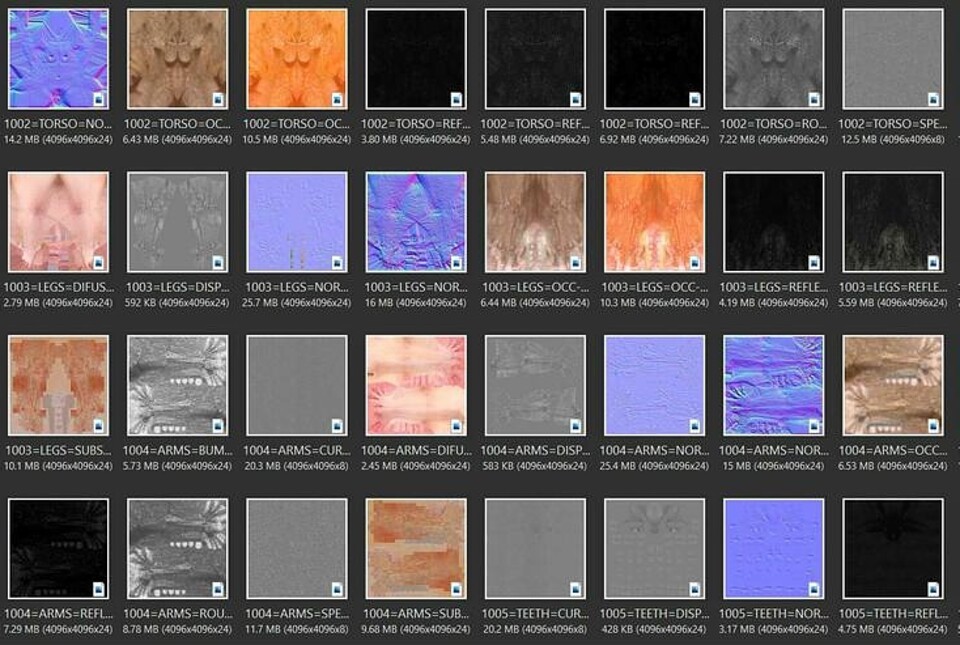 5GB = GENESIS 8 SKIN GEN MAPS DEV KIT = Vol 1