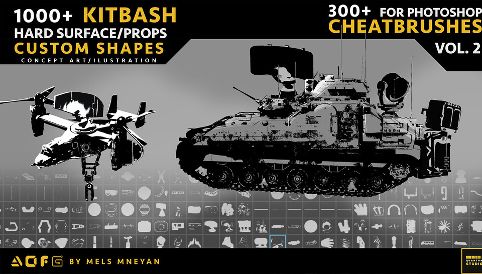 800+ Hard Surface Custom shapes