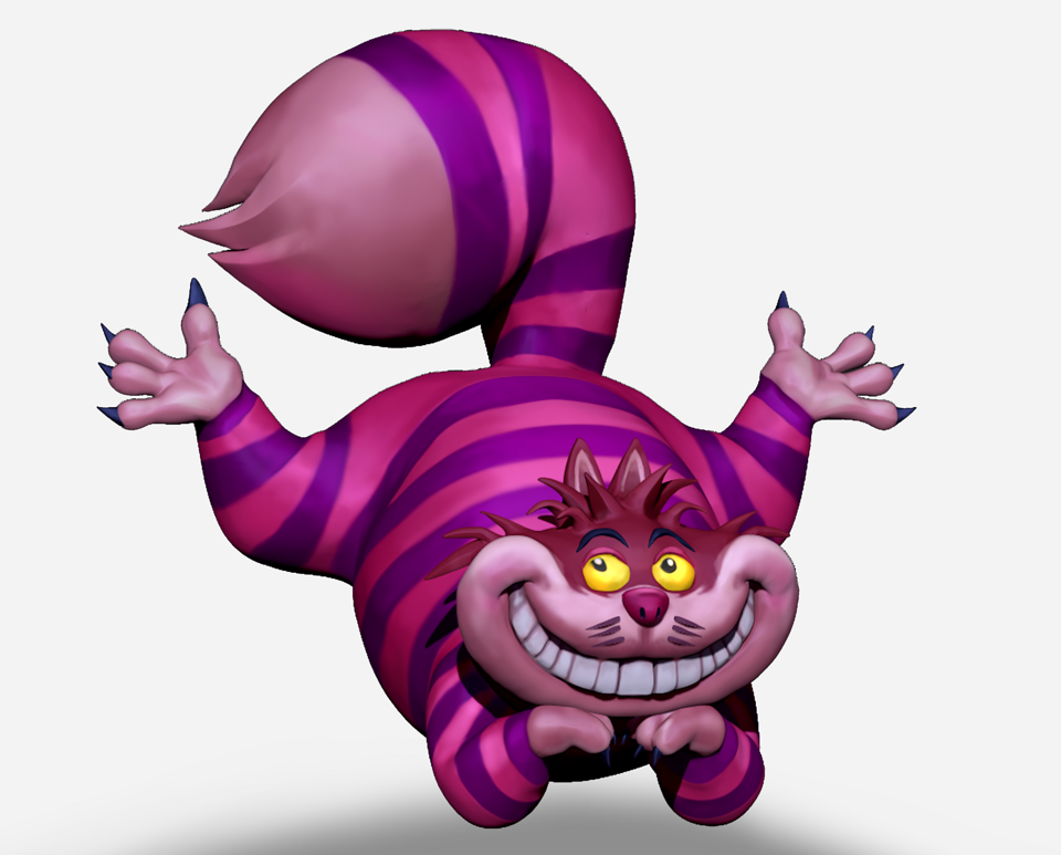 Chesire Cat - Sculpted ZBrush - Fan Art