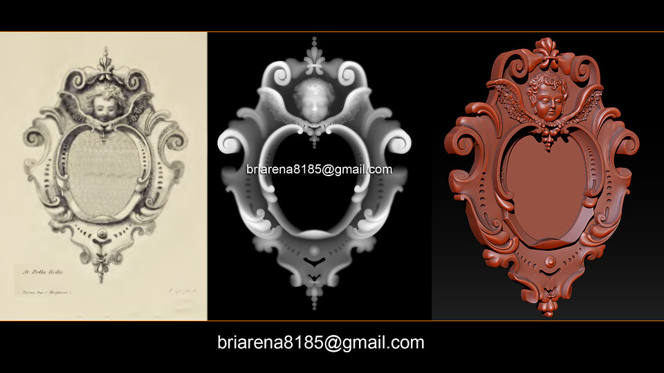 Mirror classical carved frame