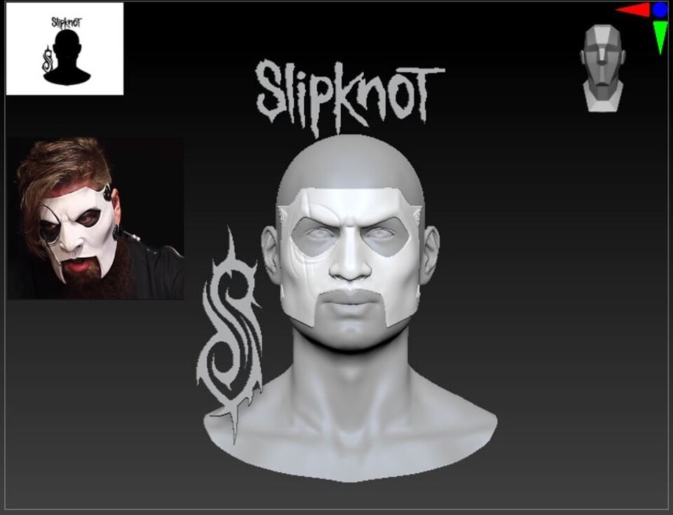 3D Printable Slipknot JIM ROOT mask