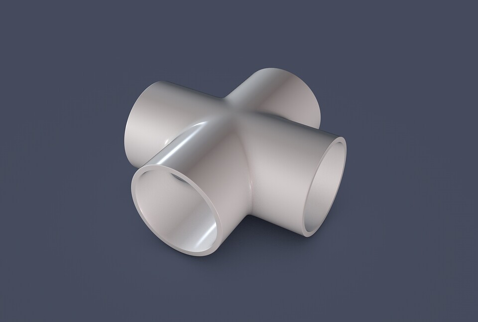 4 Way Pipe Connection