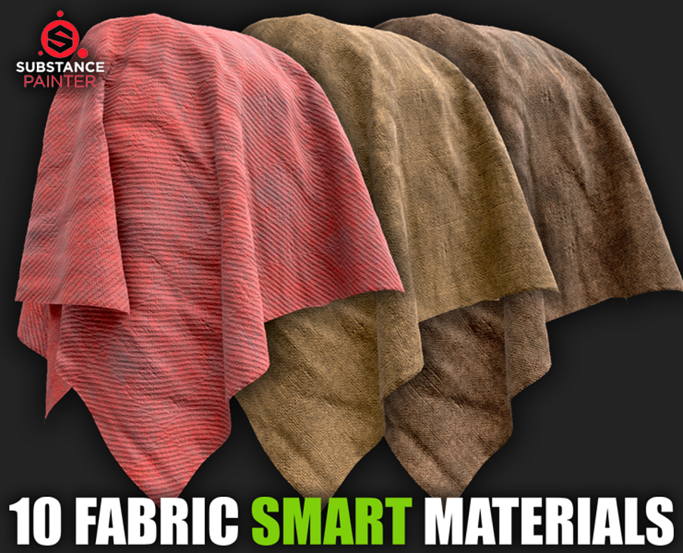 10 Fabric Smart Materials (Substance Painter)