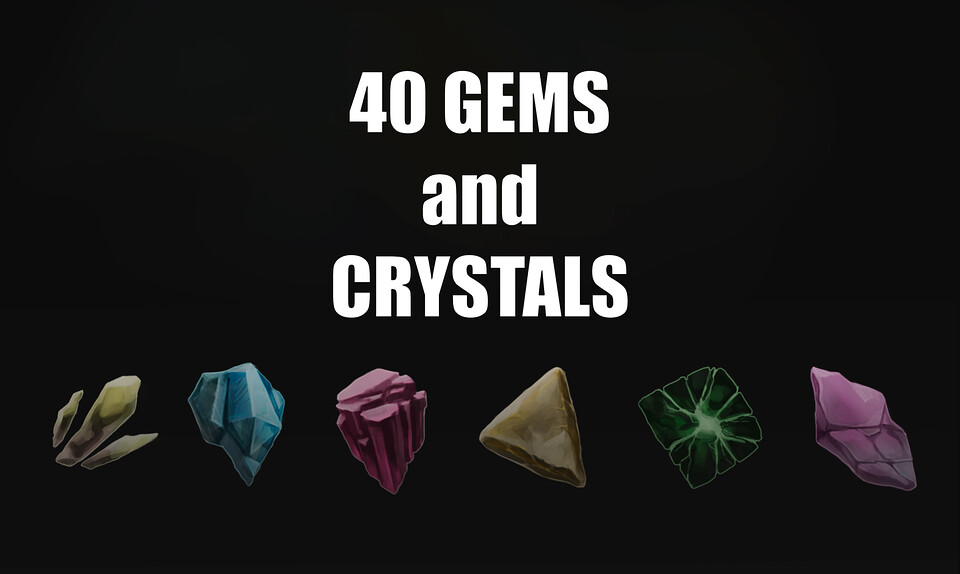 Fantasy Gem and Crystal Icons