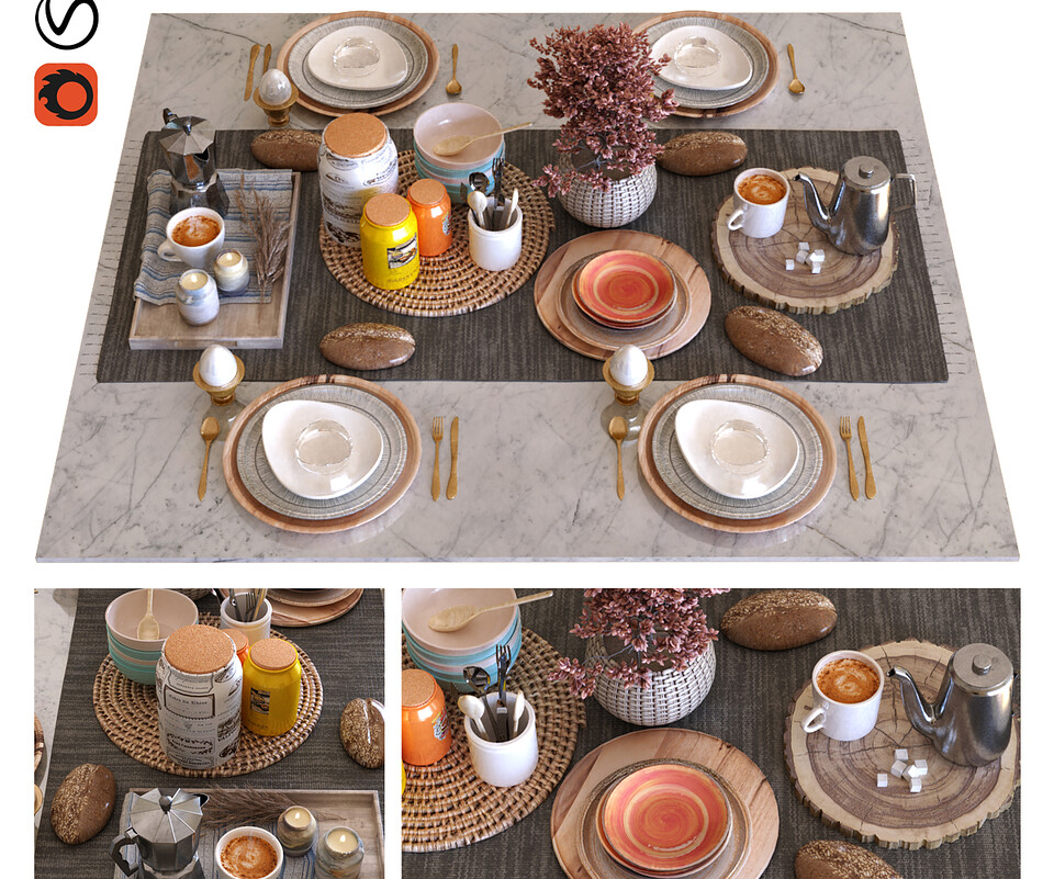 breakfast table set 011