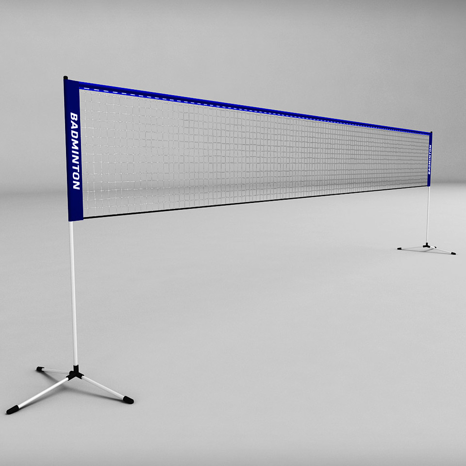Badminton net low poly