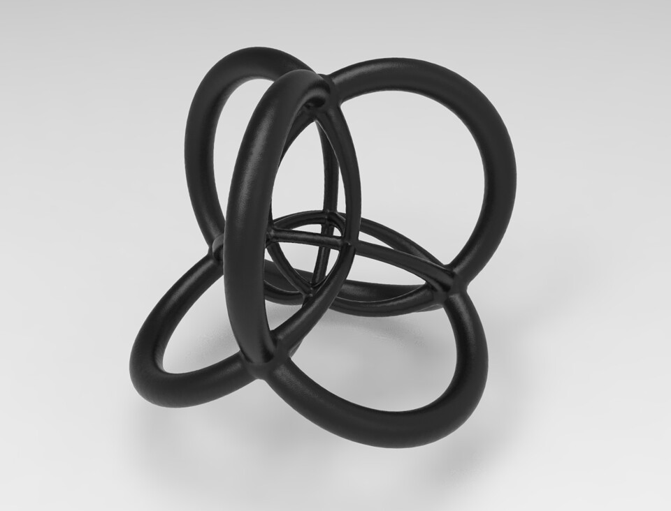 4d Hypersphere Multidimensional Scientific Pendant